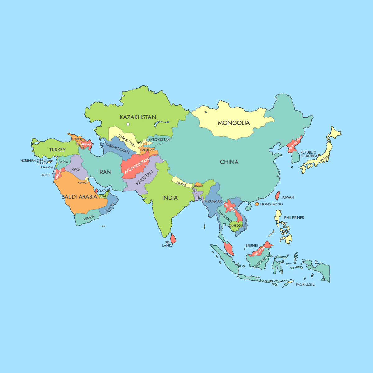 Map of Asia — Ultimaps