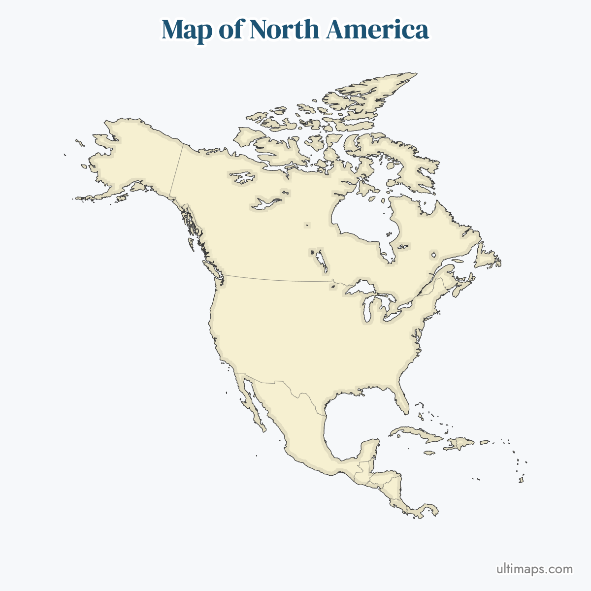 Map of North America | Explore, Download & Create Your Own — Ultimaps