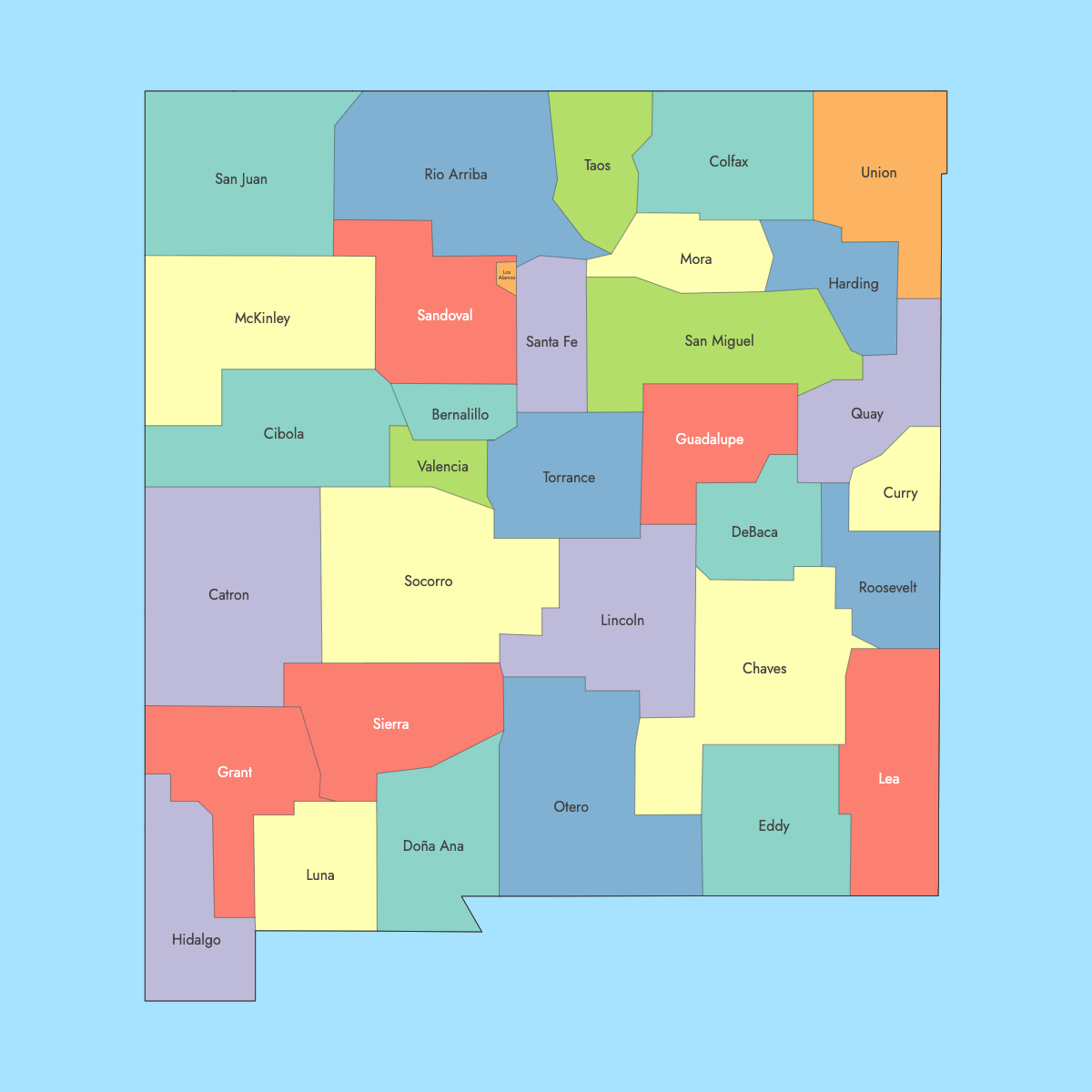 Map of New Mexico Counties | Explore, Download & Create Your Own — Ultimaps